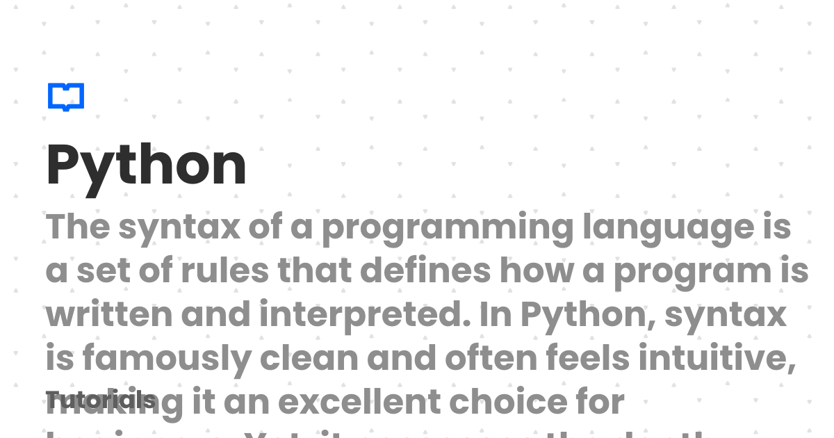 Python | Tutorials
