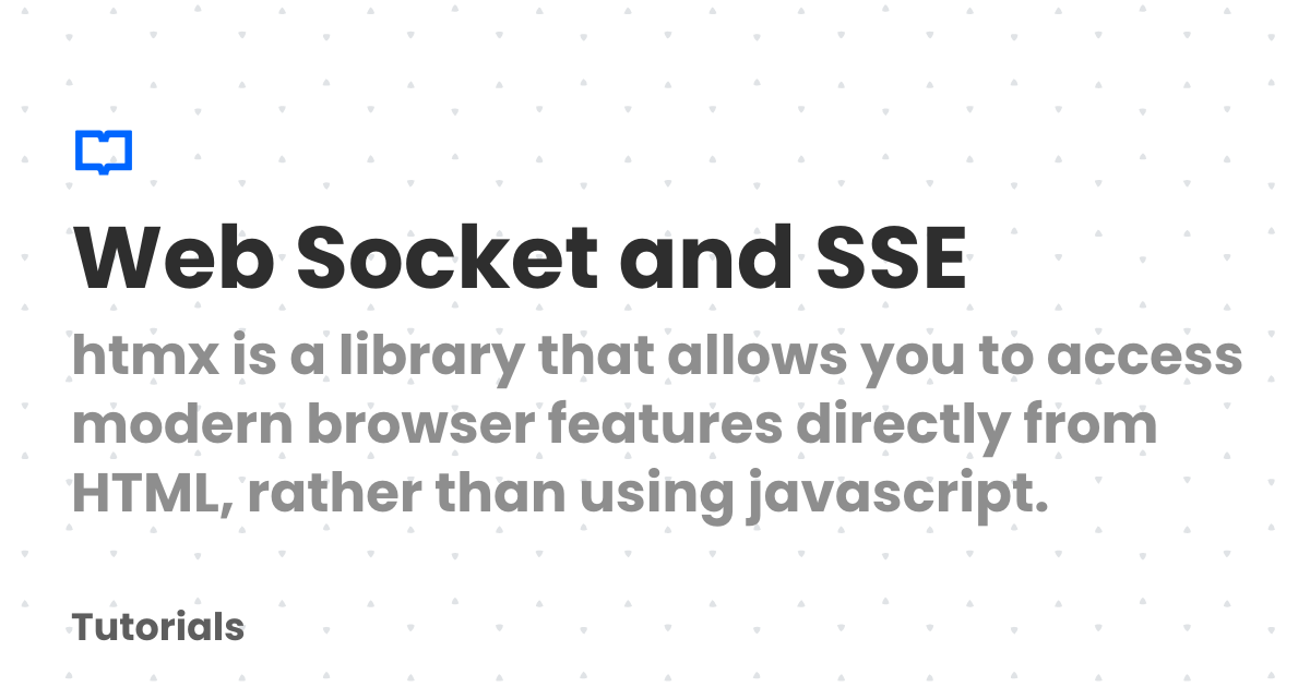 Web Socket and SSE | Tutorials