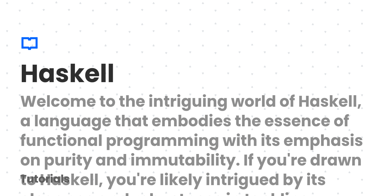 Haskell | Tutorials