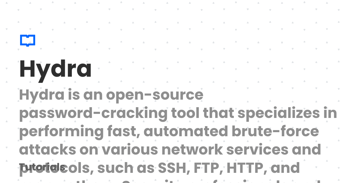 Hydra | Tutorials
