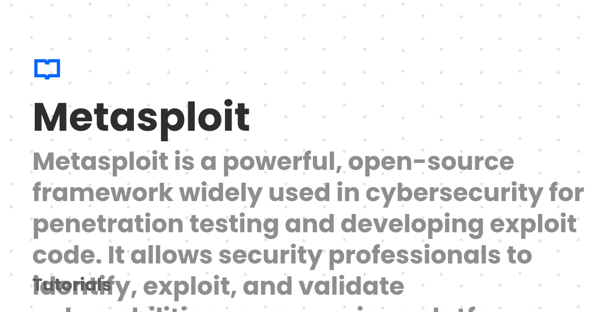 Metasploit | Tutorials
